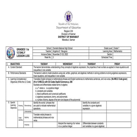 DLL in Math 7 Week 3.docx