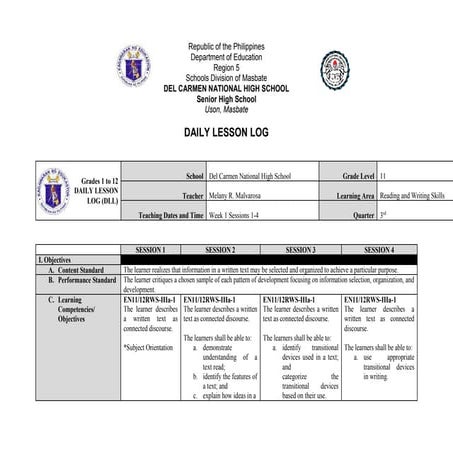 Daily Lesson Log in Reading and Writing.docx