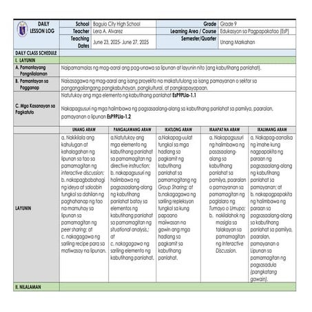 ESP MELCs Grade 9.pdf