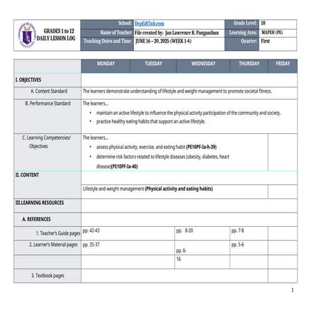 Daily Lesson Plan_MAPEH-PE 10_Q1_W1.docx