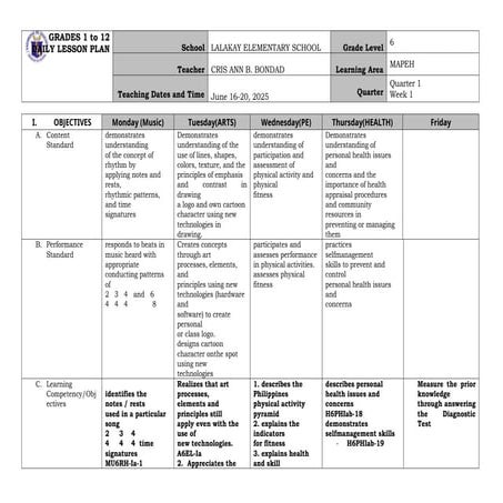 DLL_MAPEH6_Q1_W1_2025-2026_with Diagnostic Sched.docx