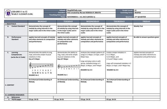 Integrative Performance Task No. 1, Quarter 3-ENGLISH and MAPEH (Music ...