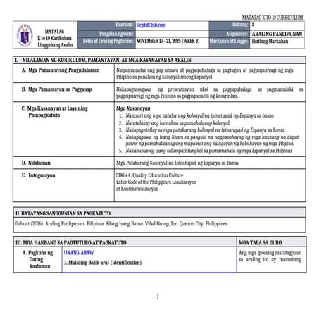 AP5Quarter 2module 3. Lesson in Grade 5pptx | PPTX