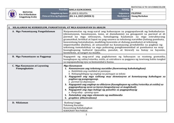 POINTERS TO REVIEW GRADE 10 | DOCX