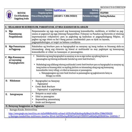 LE_Q3_Filipino-7_Week-7_.pdf.Filipino 7777 | PDF