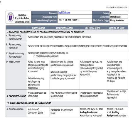 Dll Matatag Makabansa 2 Q1 W4 Docx Docx