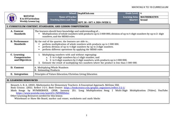 mathematics papers class 2 | DOC