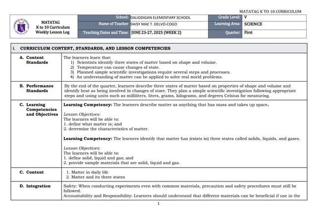 Q1_LE_Science 5_Lesson 1_Week 1.docx grade 5 | DOCX