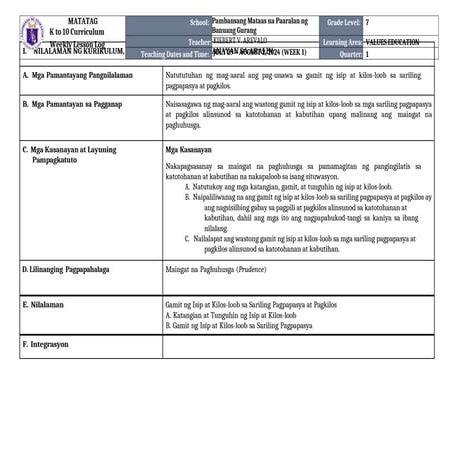 DLL MATATAG VALUES EDUCATION 7 Q1 W1.docx