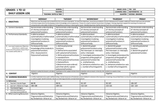 Math 10 Curriculum Guide | PDF | Primary Education | Education