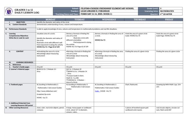 Plotting of Points on the Coordinate Plane | PDF