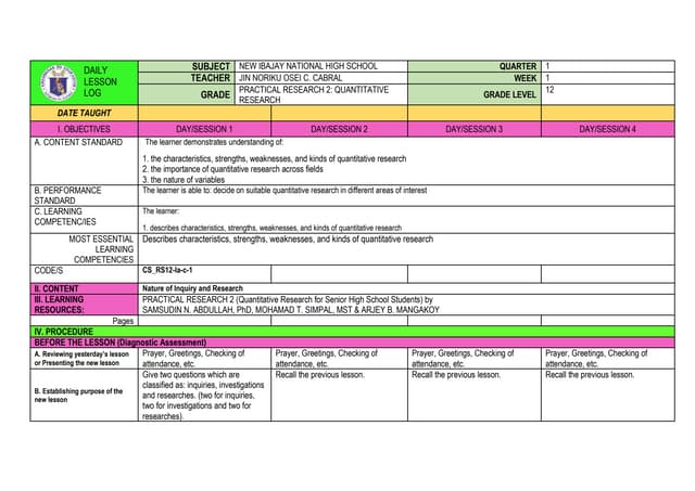 PR2-QUARTER-2-WEEK-1-SHS-DAILY-LESSON-LOG-DLL-NOV.-6-10-2023.docx