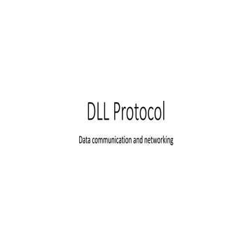 Dll Protocolpptx 