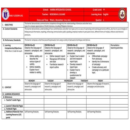 ENGLISH MELCs Grade 10 pdf version deped | PDF