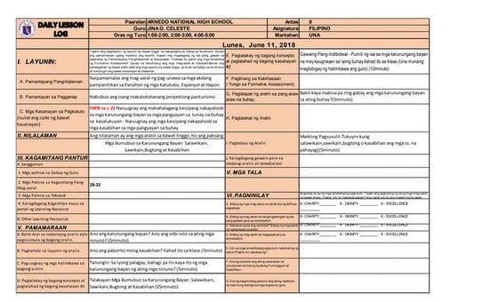 Araling Panlipunan Daily Lesson Log 3rd Quarter | PPT