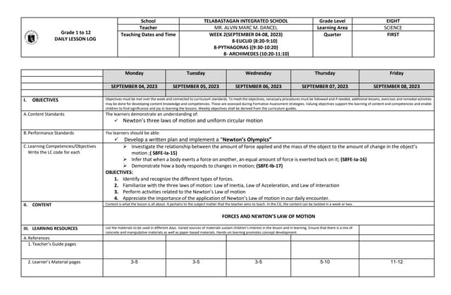 DLL Science 8 Q1W2 deped sample dll dlp.docx