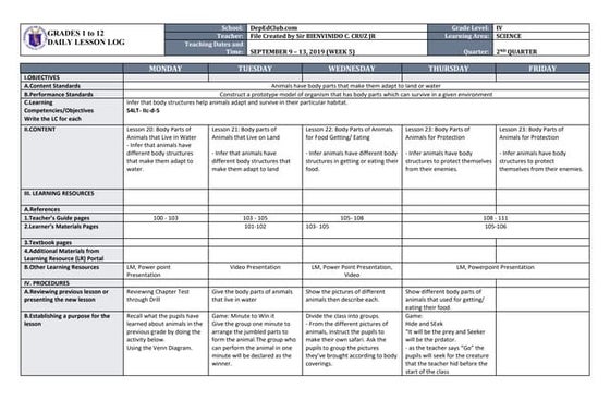 Q2 week 5 Earth and life science grade 11 | DOCX | Biological Sciences ...