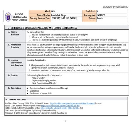 DLL_SCIENCE 4 Q4 W3 FOR SCIENCE 4 .docx