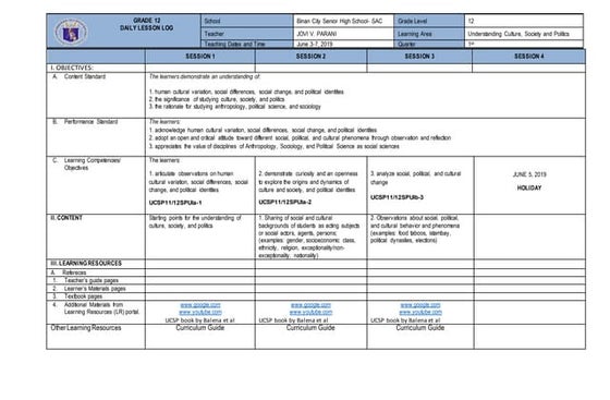 [Lesson 1] UCSP: Some Key Observations | PPTX