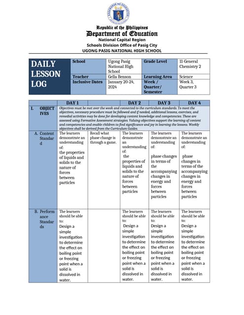 Daily Lesson Plan in General Mathematics | DOCX