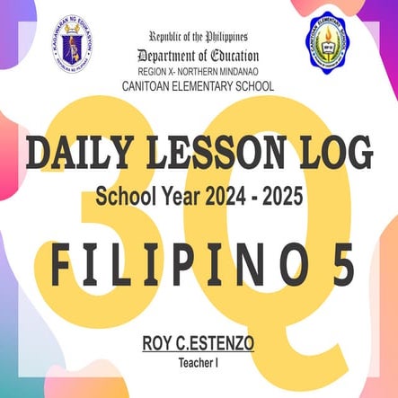 DLL WLP COVER for Daily Lesson Log in Subject Ares | PPTX
