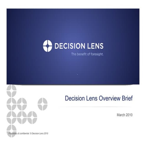 Decision Lens Overview | PDF
