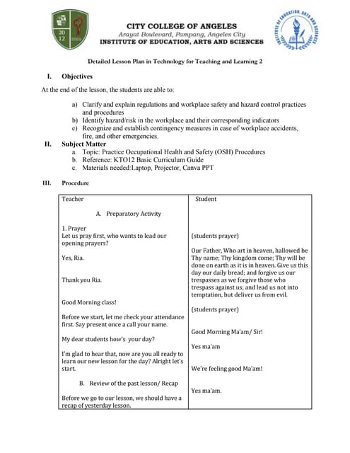 Occupational health and safety (ohs) policy | PPTX