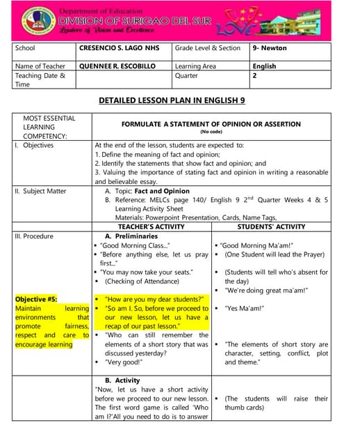 LP lesson plan for Facts and Opinion.docx