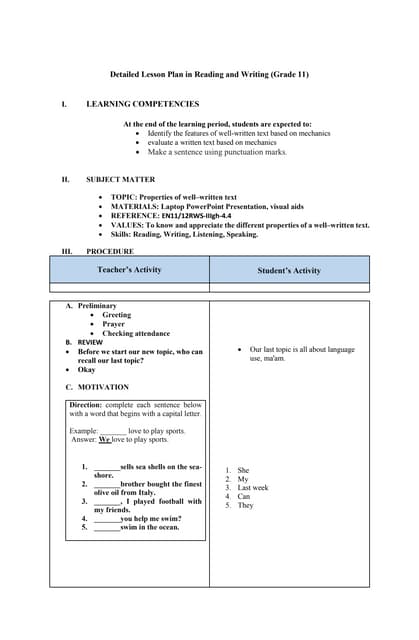 Lesson plan in intertext | PDF