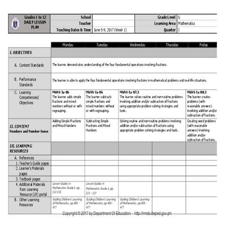 Dlp math 6 q1 w1 3 | PPT