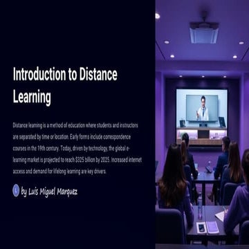 The Introduction of Distance Learning... | PPTX