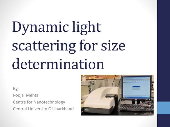DLS dynamic light scattering | PPT