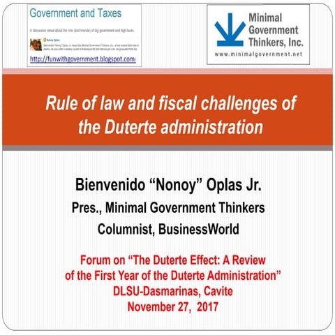 Pork Barrel and Minimal Government | PDF