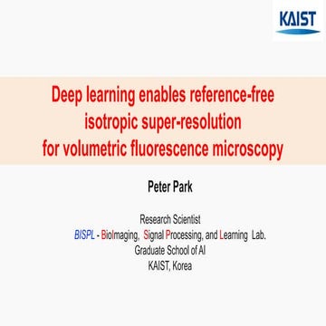 Deep Learning Enables Reference Free Isotropic Super Resolution For