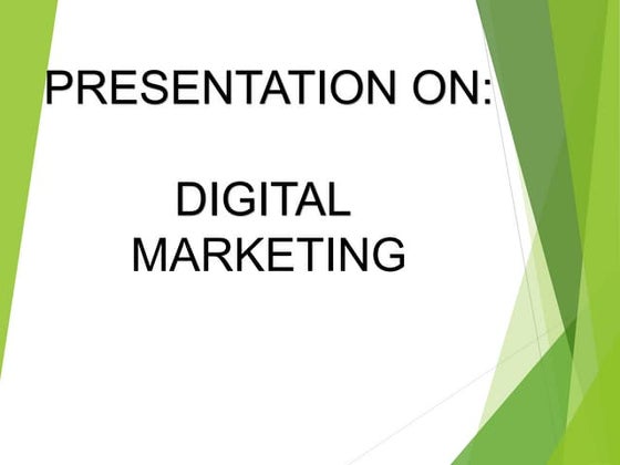 Introduction to Digital Marketing | PPTX | Marketing and Advertising ...