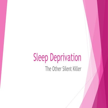 Sleep Deprivation Vivian Pptx