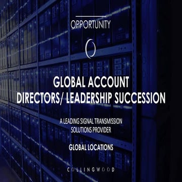 Global Account Director, based in USA - Technology | PPT