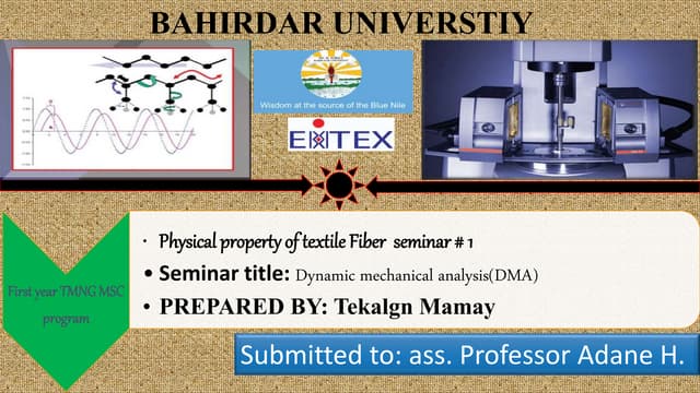 Presentation dynamic mechanical analysis (dma) | PPTX