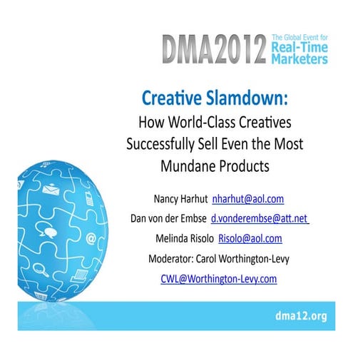 Creative Slamdown: How to Sell Mundane Products | PDF