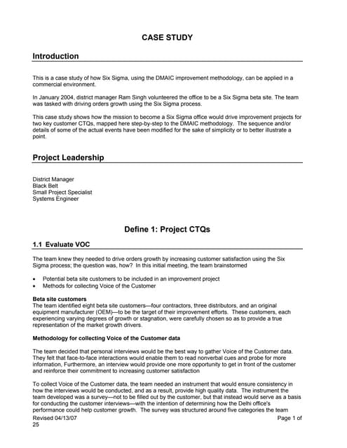 The DMAIC process | PPTX | Business and Finance