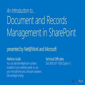 An Introduction to Document and Records Management in Microsoft ...