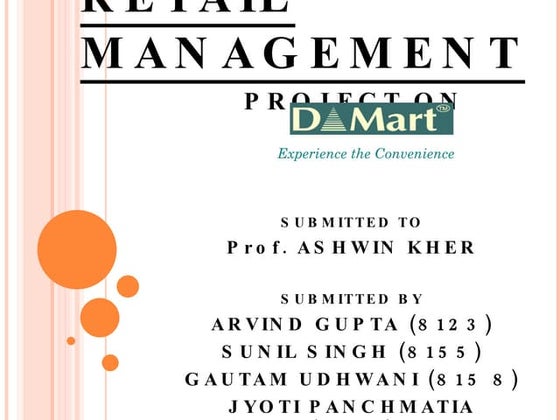 Presentation of d mart | PPT