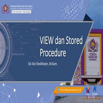 membuat function dalam mysql | PPTX