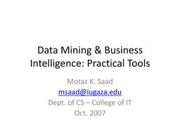 Machine Learning and Data Mining: 19 Mining Text And Web Data | PPT