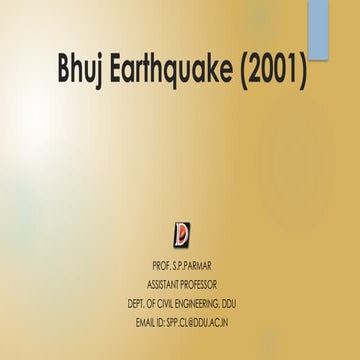 Disaster Management- CASE STUDY-01 BHUJ EARTHQUAKE.pptx