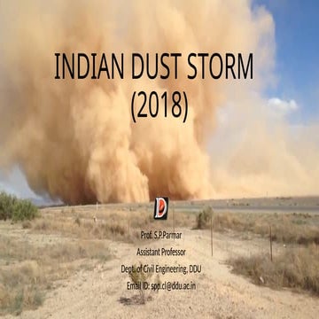 DM Case Study- Indian Dust Storm 2018.pptx