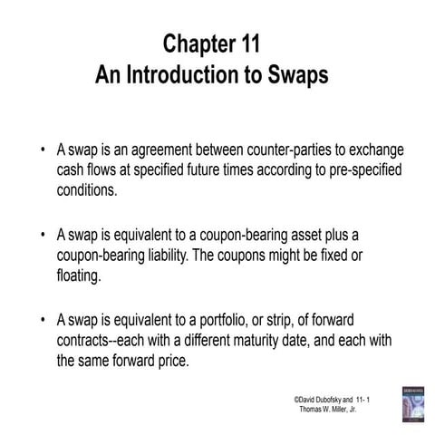 Financial derivatives topics introduction to SWAPS and interest rates | PPT