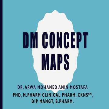 DM Class 2020 2021: Dr Arwa Board concept maps | PDF