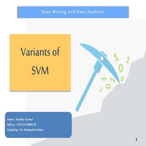 Variants of SVM | PPTX