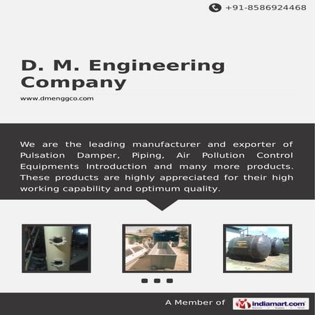 D. M. Engineering Company, Vasai, FRP Vessel | PDF